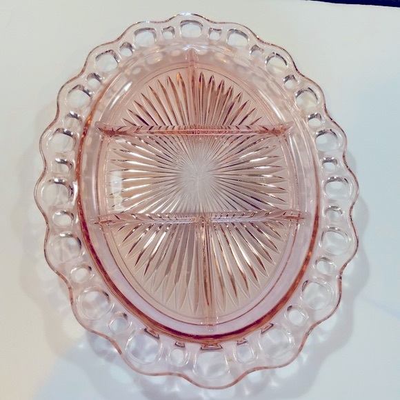 Hazel-Atlas | Dining | Oval Divided Serving Platter Hazel Atlas Open ...